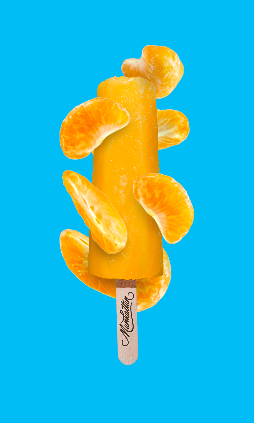 Paleta Manhattan sabor MANDARINA – Paletas Manhattan Pop CDMX